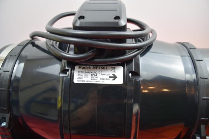 Manrose MF100T 4 Inch Inline Duct Fan with Timer - Techno Systems